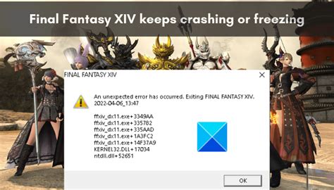 Final Fantasy XIV Keeps Crashing Or Freezing On PC