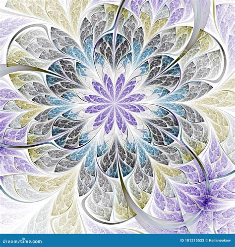 Abstract Fractal Flower Stock Illustration Illustration Of Ethereal