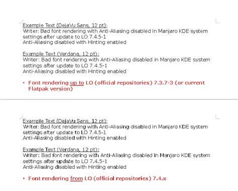 LibreOffice Writer Bad Font Rendering With Anti Aliasing Disabled Hinting Enabled In KDE