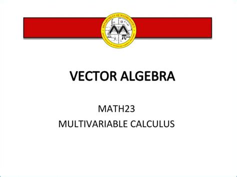 21 Mathematics Calculus Vector Operationsppt