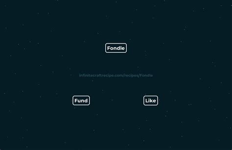 👋 Fondle recipe - How to make Fondle in Infinite Craft
