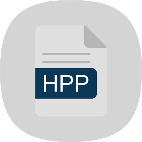 Hpp File Format Flat Curve Icon Design 43783275 Vector Art At Vecteezy