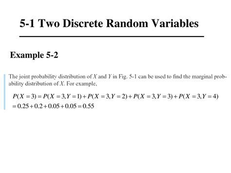 ppt 5 1 two discrete random variables powerpoint presentation free
