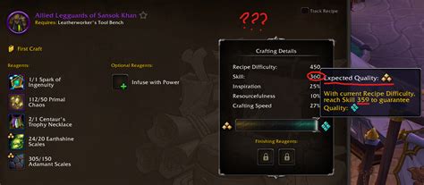 I Know The Crafting Ui Is Unintuitive For Us Crafters But This R Wow