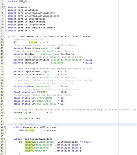 java serial communication dcever