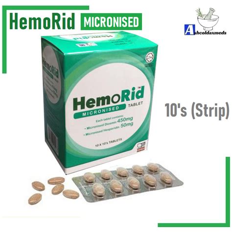 Stripexp1227 Hemorid Micronised 45050mg Tablet 10s Swollen