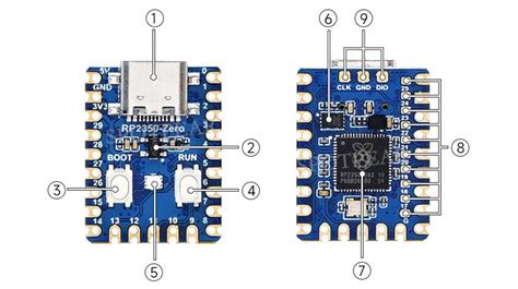 Raspberry Pi Pico 2 Rp2350 Zero Mini Board Rp2350a