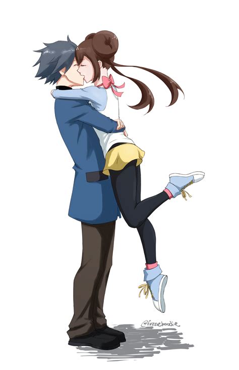 Pokemon Nate And Rosa Kiss