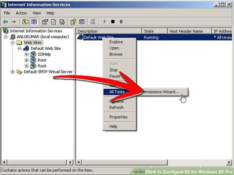 How To Configure Iis For Windows Xp Pro With Pictures Wikihow Tech