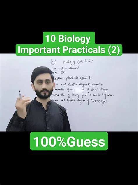 10th Biology Important Practical Parts1 Youtube