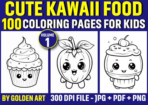 Food With Faces Coloring Pages