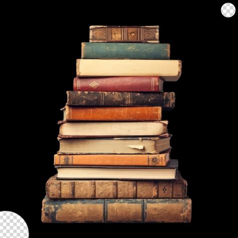 Premium Psd Library Book Collection Png