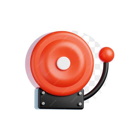 Premium Psd School Bell Classroom Object 3d Icon