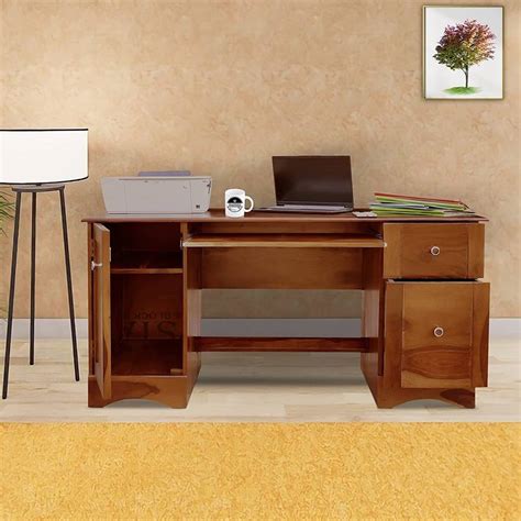 Asw Solid Wood Office Table Price In India Buy Asw Solid Wood Office