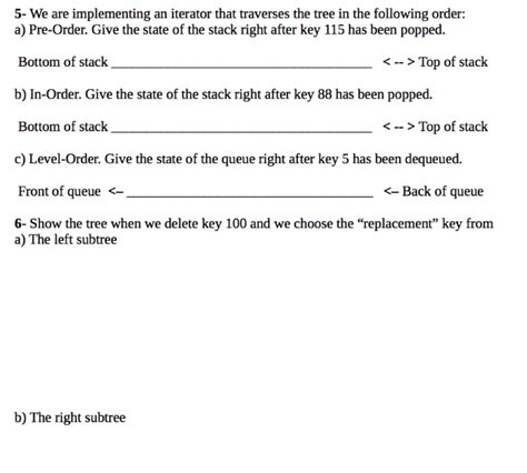 Solved All The Following Questions Refer To The BST Below Chegg
