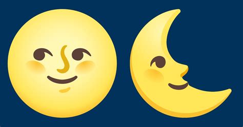 🌜 Lua Com Rosto Emojis 🌝