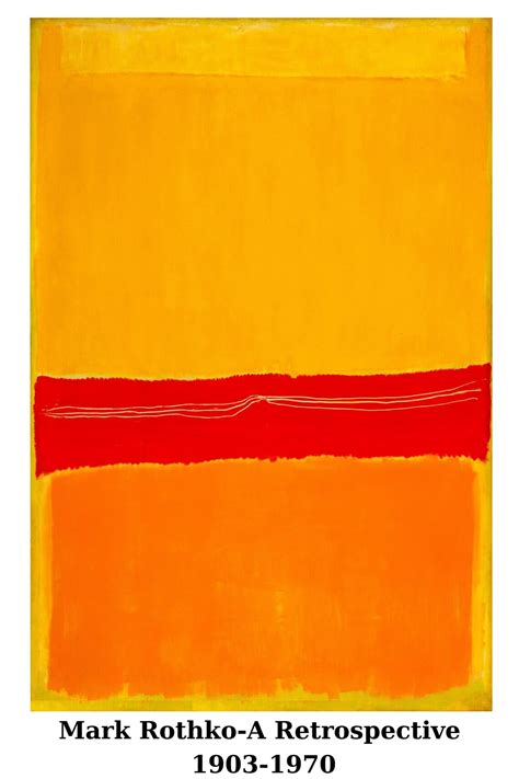 Mark Rothko White Center Canvas Mark Rothko Print Exhibition Poster