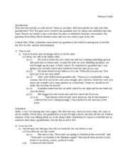 Speech 1 Sentence Outline Someone I Admire Vanessa Gonlin Introduction Who Here Has Had The