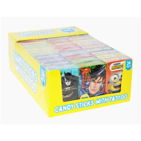 Bip License Mix Candy Sticks 36 Count Candycrave