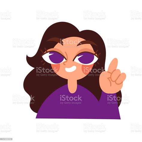 사고 성공 창의성 브레인 스토밍의 개념 새로운 계획이 많은 창조적 인 사람 아름다운 어린 소녀가 엄지 손가락을 들고 아이디어 창출을 모방하고 있습니다 벡터 개념에 대한 스톡