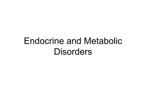 Endocrine Lecture Ppt
