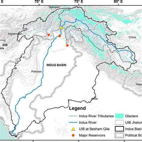1 Broad View Of The Indus Basin And The Sub Watersheds That Constitute Download Scientific