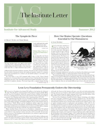 Summer Letter Symplectic Dynamics Metaphysics Brains Press Release