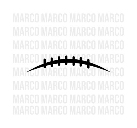 Football Laces Outline