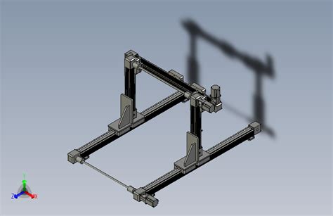 60模组xyz坐标重型step模型图纸下载 懒石网