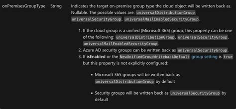Groups `writebackconfigurationonpremisesgrouptype` Cannot Be Unset Once Set · Issue 332