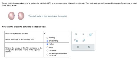 Solved Study the following sketch of a molecular orbital | Chegg.com