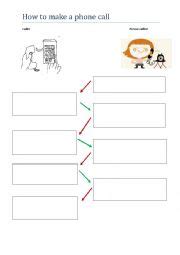 Flowchart Phone Call With Solution ESL Worksheet By Anne N