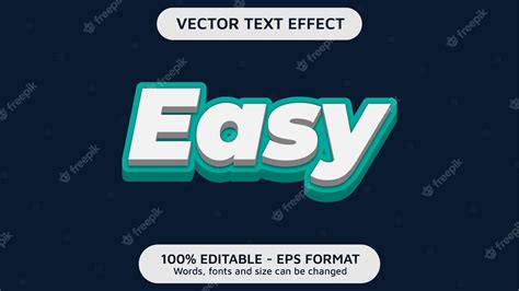 Premium Vector Trendy Modern 3d Vector Text Effect