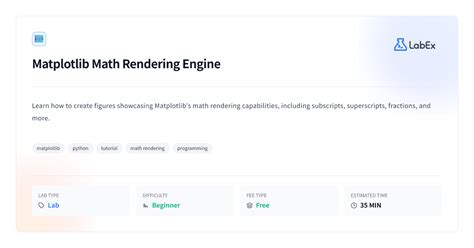 Matplotlib Math Rendering Engine Tutorial Labex