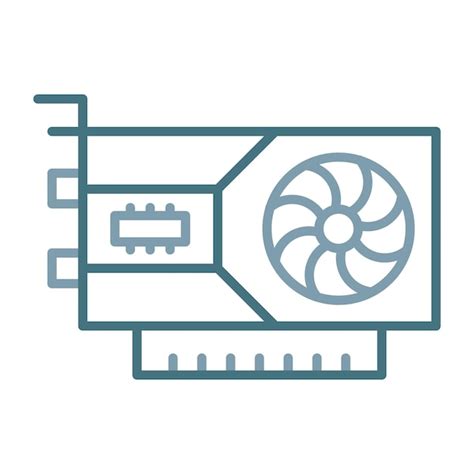 Premium Vector Graphics Card Flat Illustration