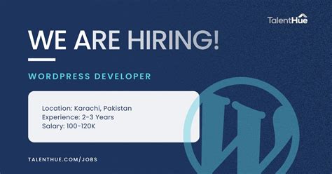 Senior Wordpress Developer Talenthue