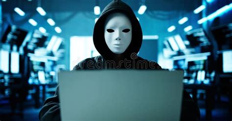 Cyber Security Risk Thief Man Stock Image Image Of Hoodie