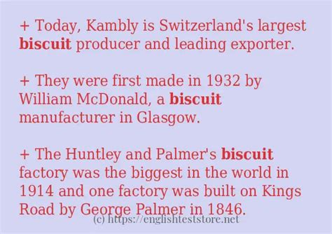 Biscuit Example In Sentences Englishteststore Blog