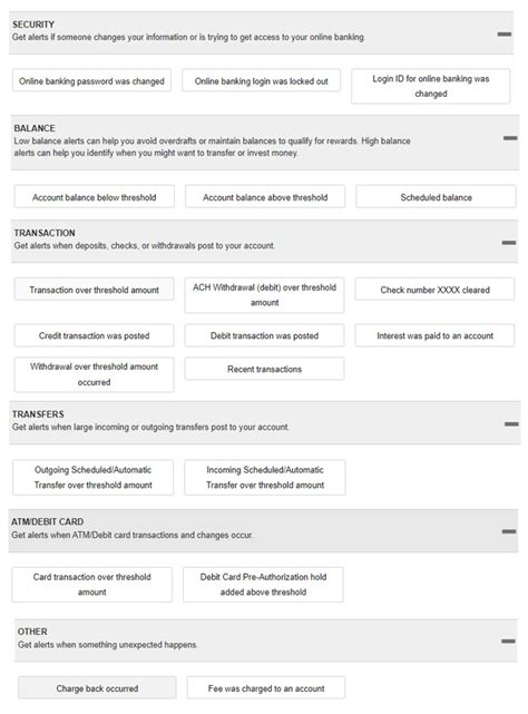 Types Of Real Time Alerts Keep Your Money Safe Set Up EAlerts