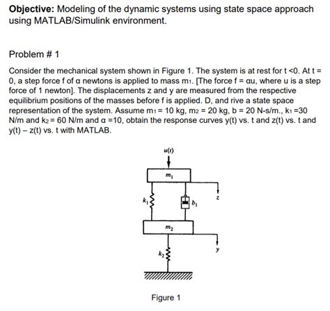 Solved Objective Modeling Of The Dynamic Systems Using Chegg