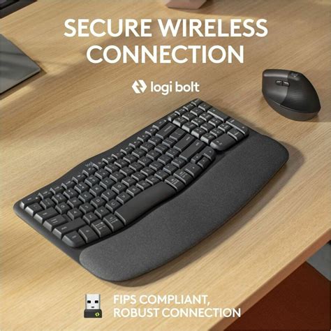 Logitech Wave Keys For Business Ergonomic Keyboard Wireless