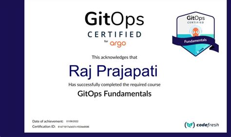 Raj Prajapati 🇮🇳 On Linkedin Gitops Argocd Certification Automation