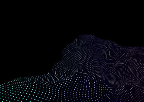 Technology Futuristic Landscape Surface Of Digital Wave Data Flow