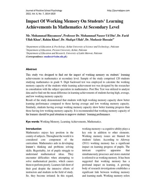 Media Information Literacy Pdf Working Memory Memory