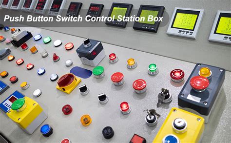 Amazon Com Uxcell Push Button Switch Control Station Box 22mm 4 Button Hole Waterproof Gray And