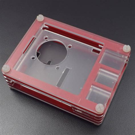 Raspberry Pi 4 7 Layer Acrylic Case Red Rees52