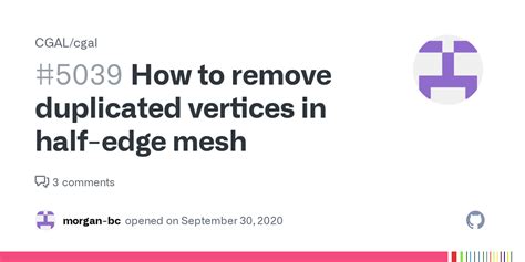 How To Remove Duplicated Vertices In Half Edge Mesh Issue CGAL Cgal GitHub