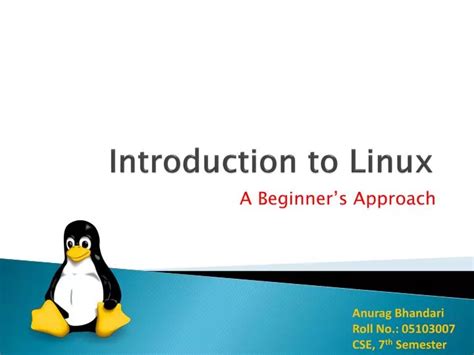 PPT Introduction To Linux PowerPoint Presentation Free Download ID