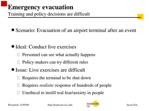 Ppt Agent Based Evacuation Modeling Simulating The Los Angeles International Airport