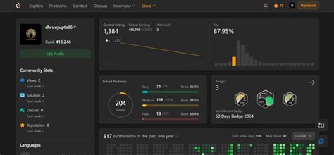 Dhruv Gupta On Linkedin Leetcode Codingjourney Problemsolving